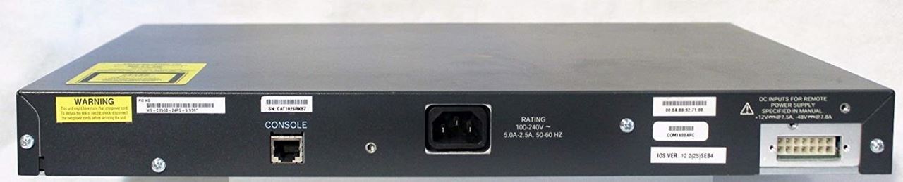 ICT Tech Support. Cisco Catalyst 3560 Series PoE 24 Port Switch, WS ...
